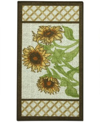 Bacova Kitchen, Sunflower Frame 22"x40" Rug - Macy's