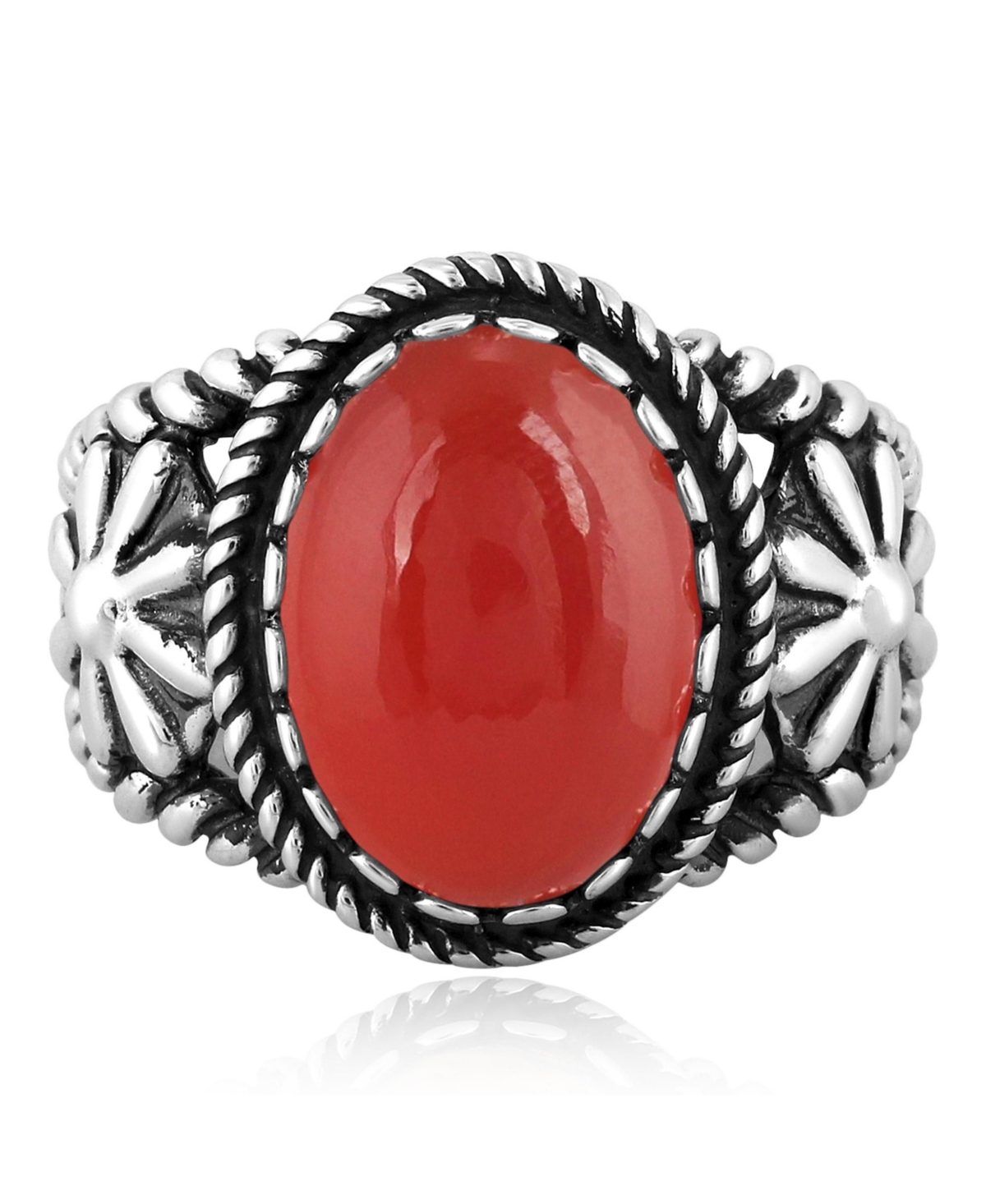 Click here for American West Jewelry Sterling Silver Red Onyx Con... prices