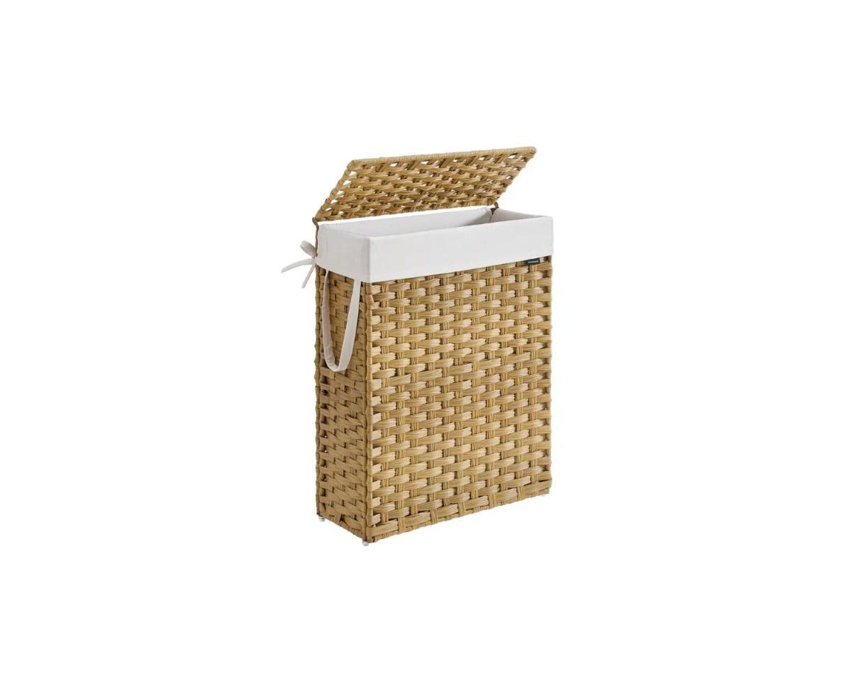 Click here for Slickblue Slim Laundry Hamper with Lid Compact and... prices