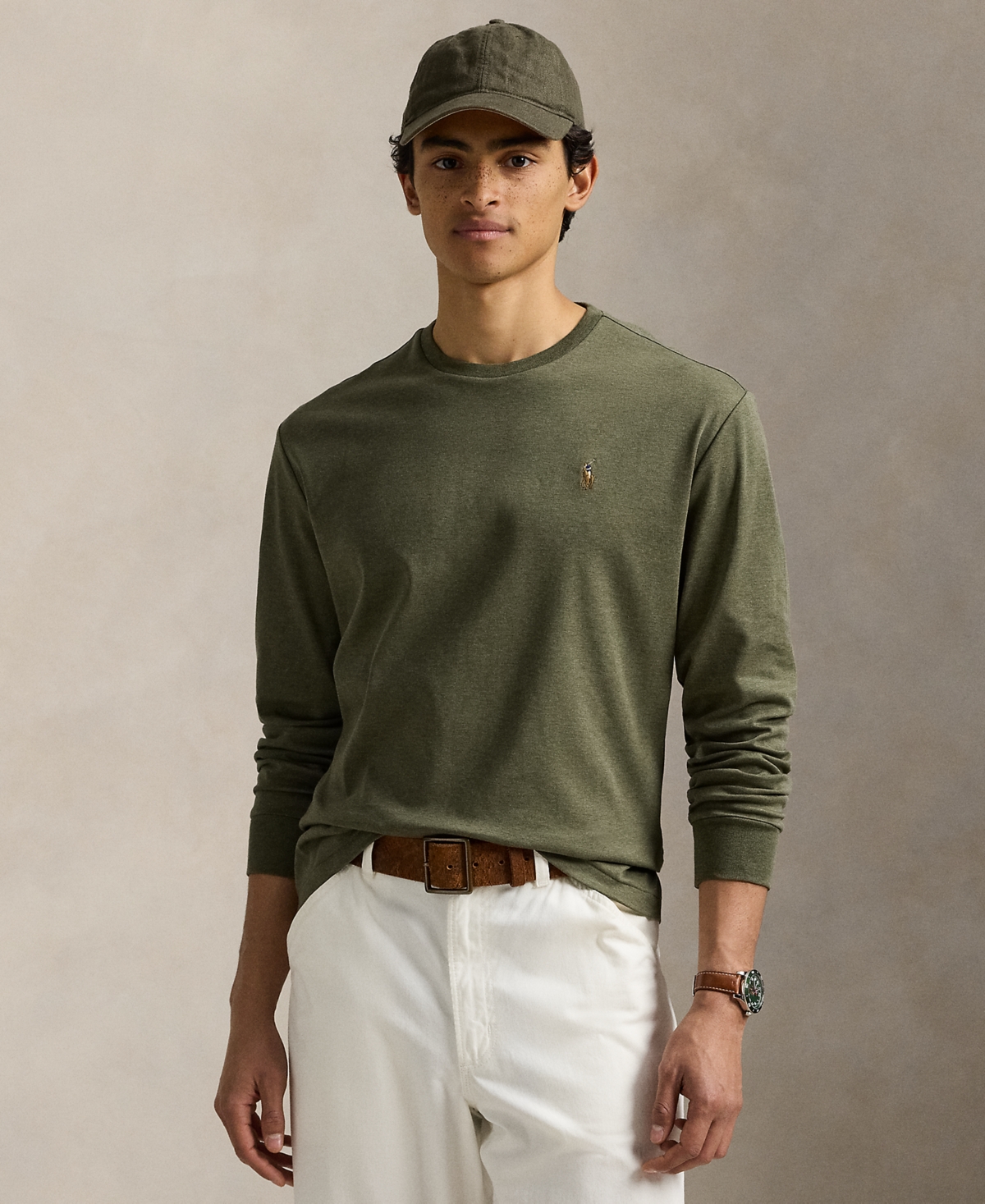 Click here for Polo Ralph Lauren Mens Classic-Fit Soft Cotton Cre... prices