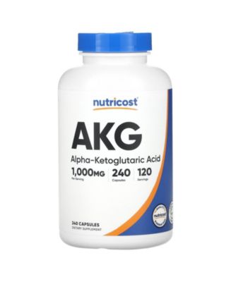 Nutricost AKG (Alpha-Ketoglutaric Acid) 1 000 mg - 240 Capsules (500 mg ...