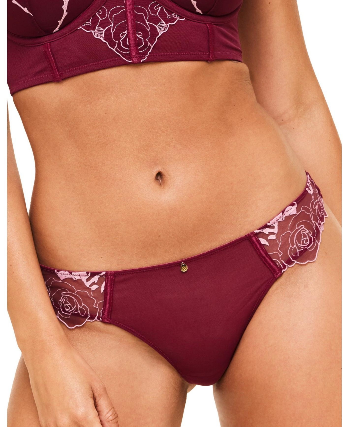 Click here for Adore Me Womens Rosita Thong Panty - Dark purple prices