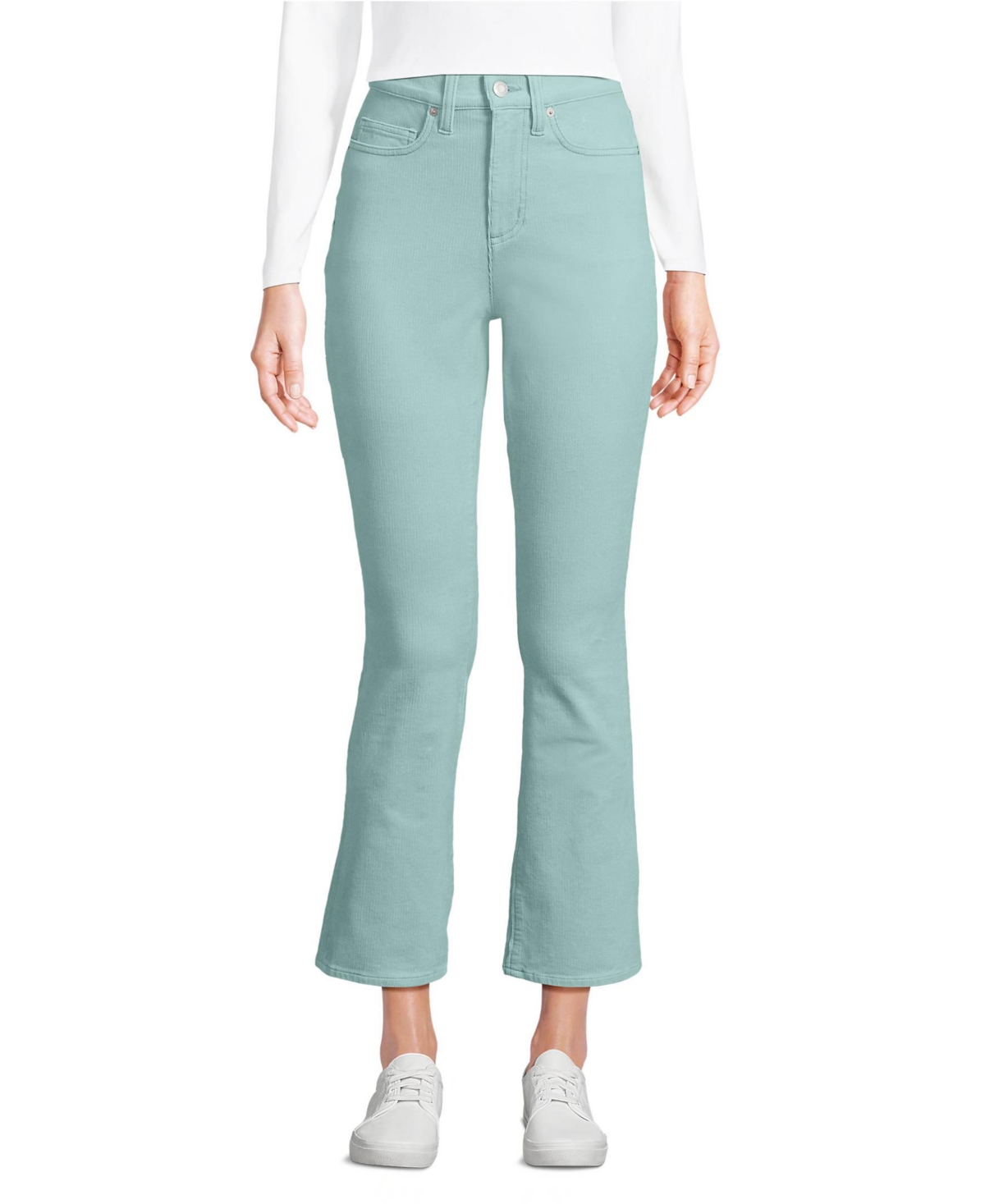 Click here for Lands End Womens High Rise Corduroy Kick Crop Pant... prices