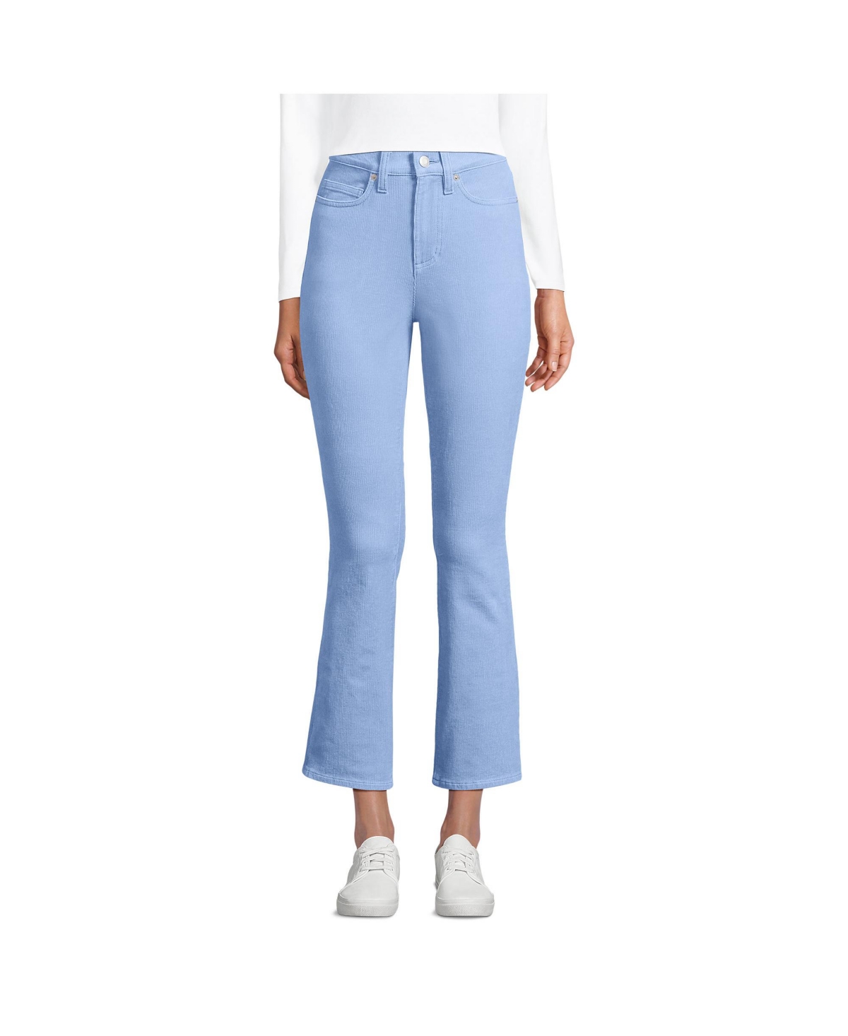 Click here for Lands End Womens High Rise Corduroy Kick Crop Pant... prices