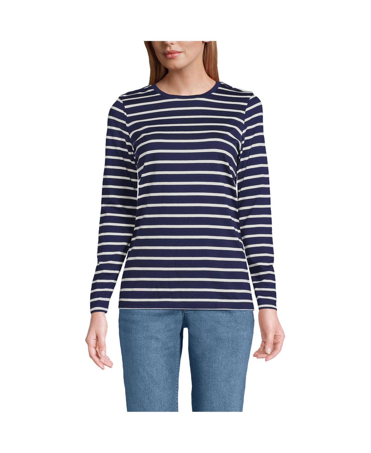 Click here for Lands End Womens Tall Relaxed Supima Cotton Long S... prices
