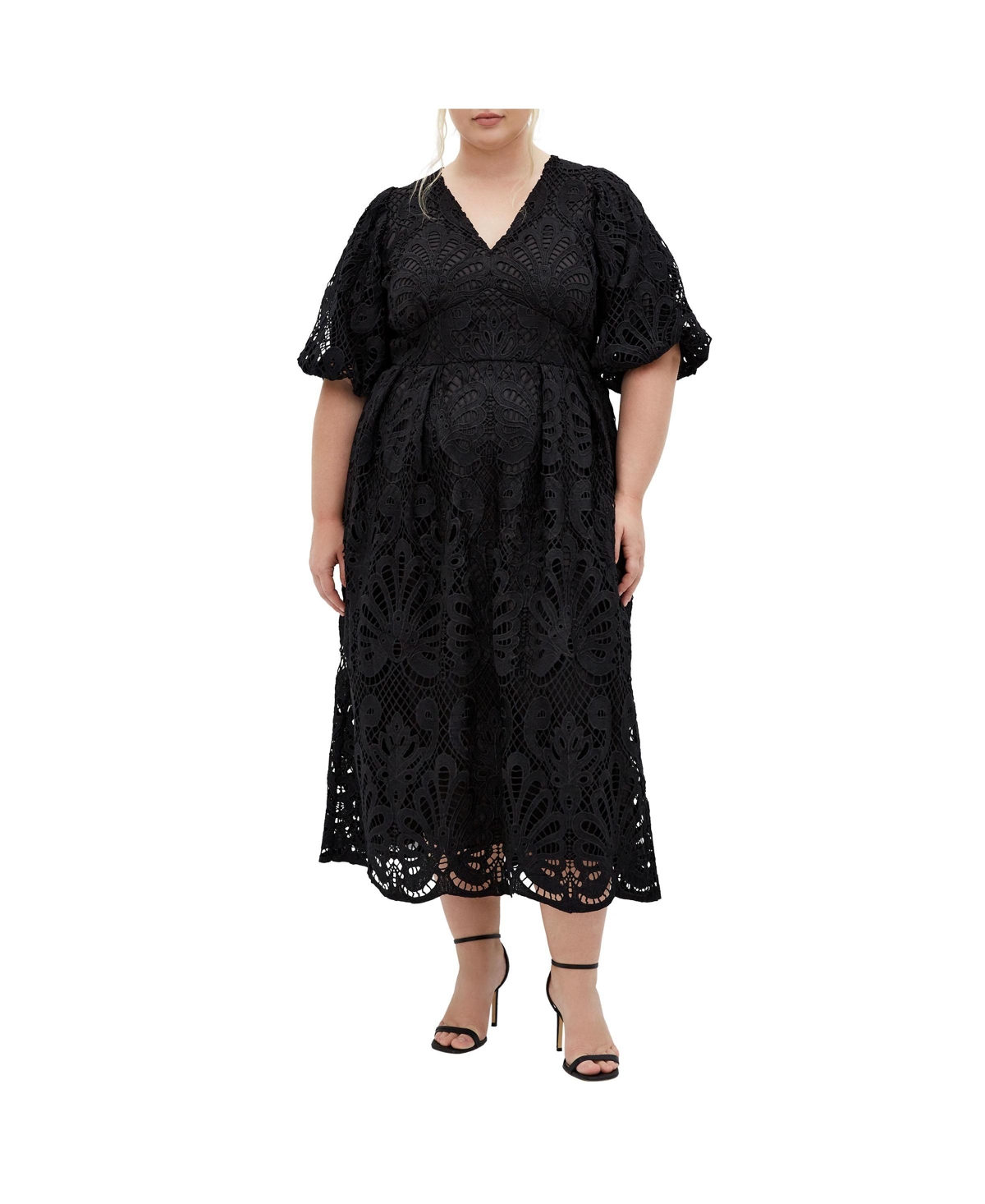 Click here for City Chic Womens Kylee Dress - Black prices