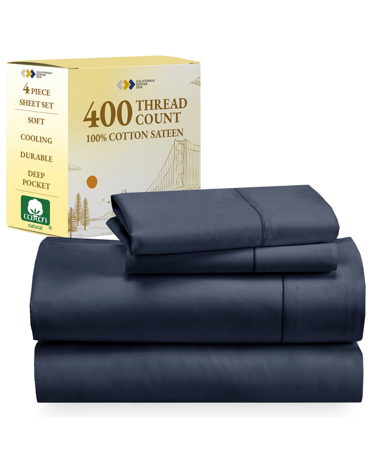Click here for Soft Cotton Sheet Set - 400 Thread Count 100 Cotto... prices