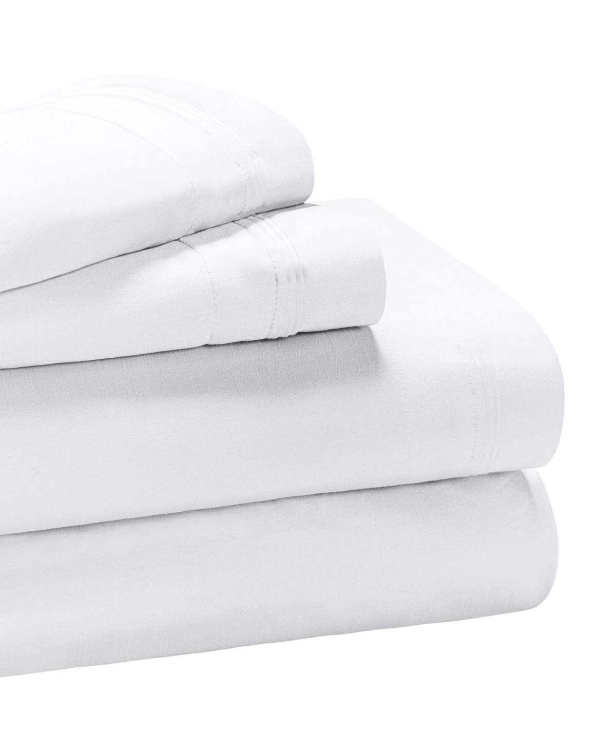 Superior Egyptian Cotton 650 Thread Count Solid Deep Pocket Sheet Set  Twin - White