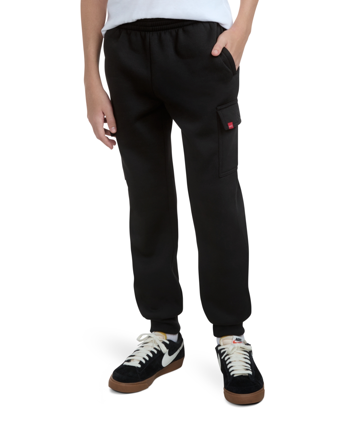 Click here for Levis Big Boys Knit Cargo Fleece Jogger - Black prices