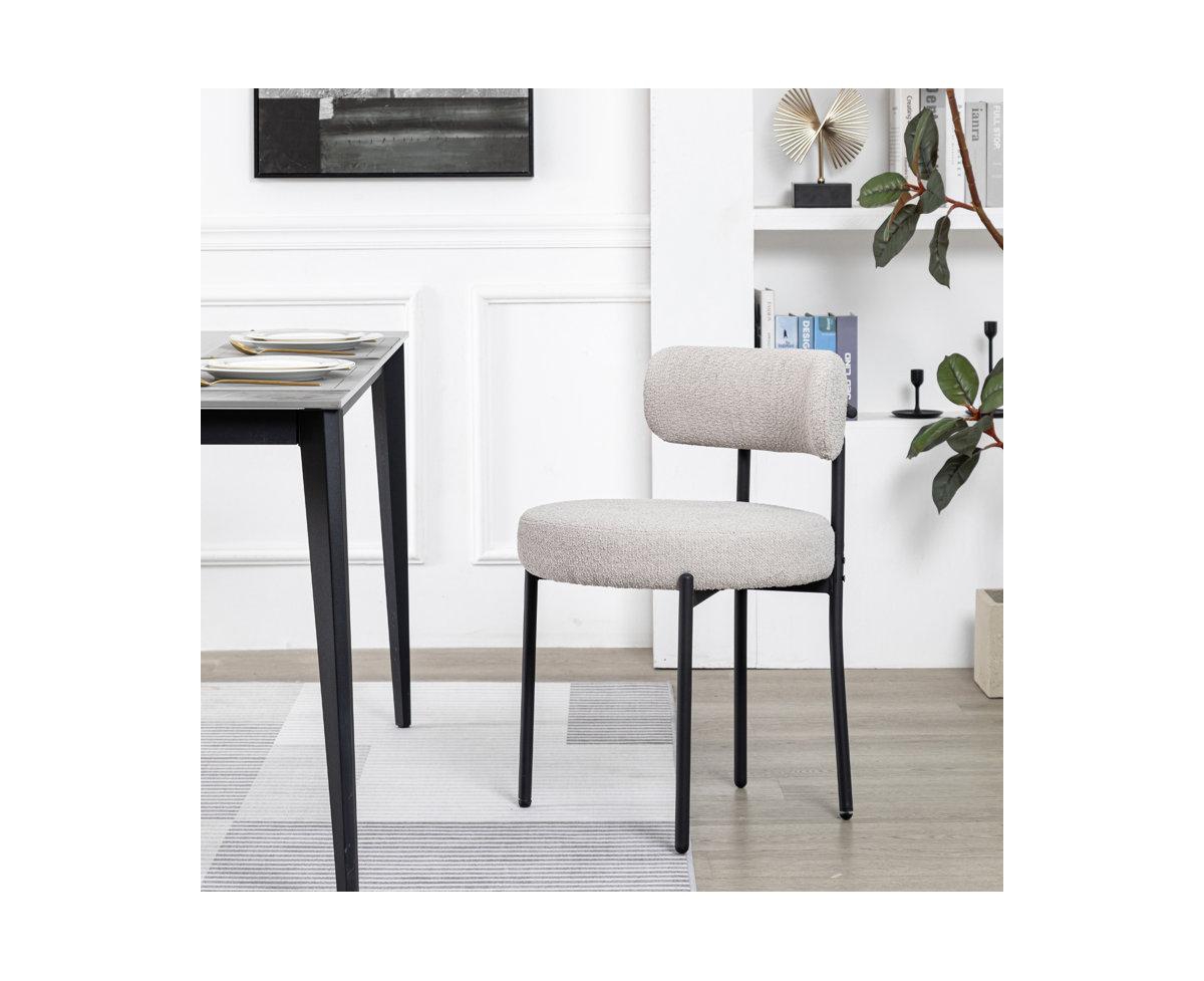 Click here for Dyhome Boucle Dining Chairs Set of 1  Upholstered... prices