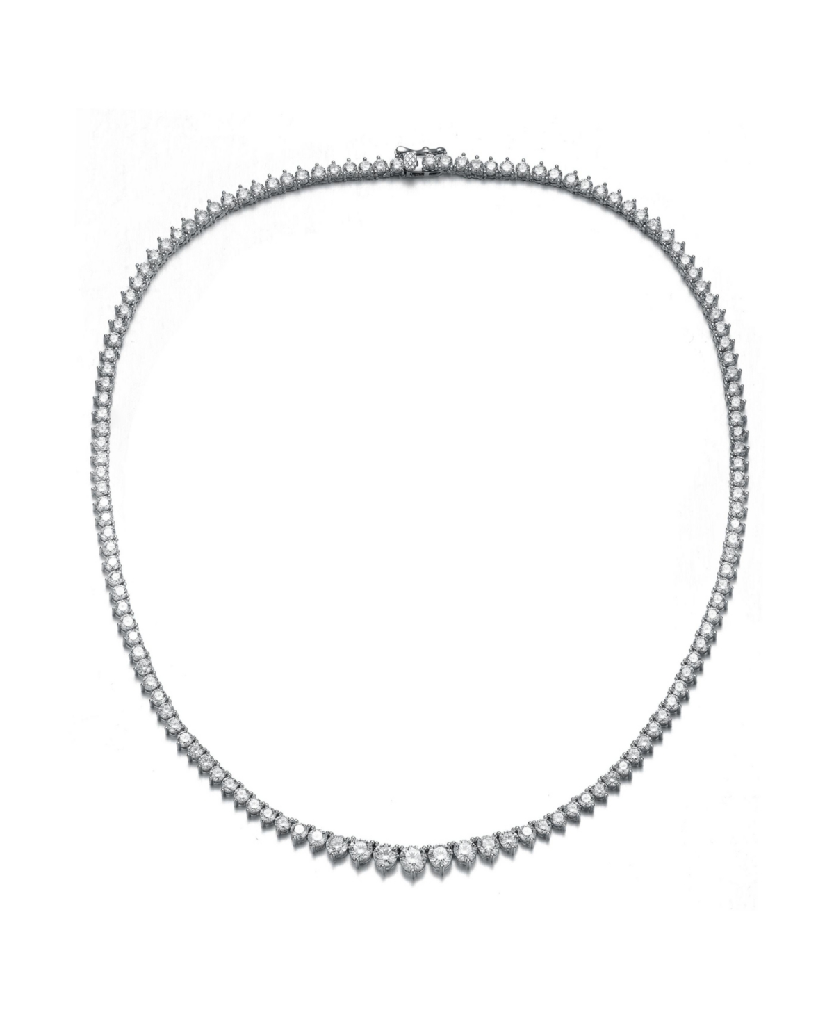Click here for Stylish Cubic Zirconia Graduated Tennis Chain Neck... prices
