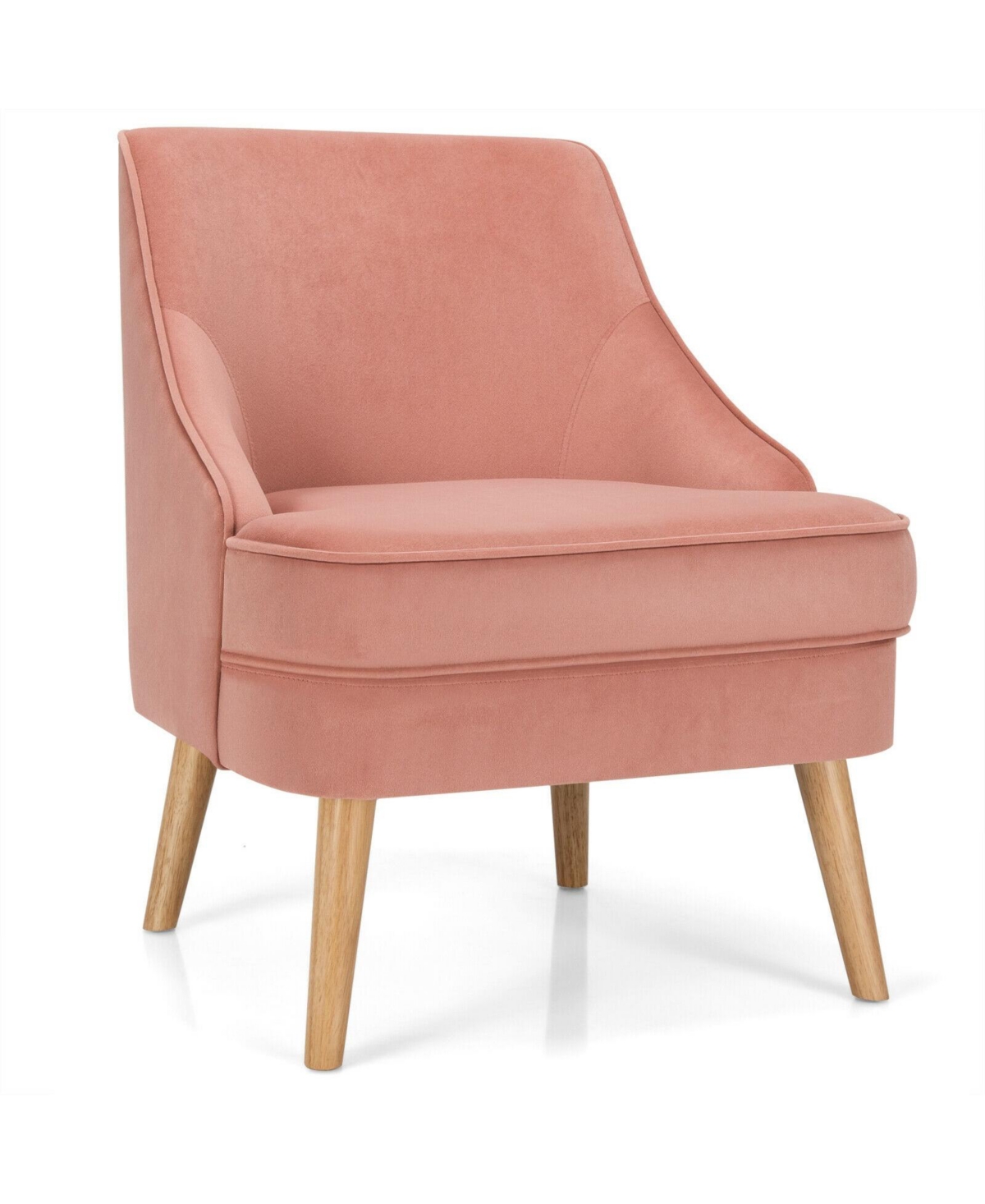 Click here for Gouun Mid Century Velvet Accent Chair with Rubber... prices