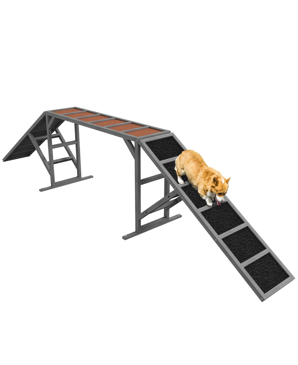 Click here for PawHut Dog Agility Equipment Ramp with Safety Bar... prices