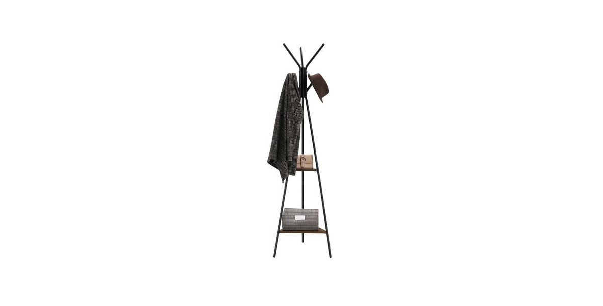 Click here for Slickblue Modern Coat Rack with Metal Frame and 2... prices