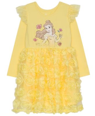 Disney Toddler & Little Girls Sweet Belle Rosette Dress - Macy's