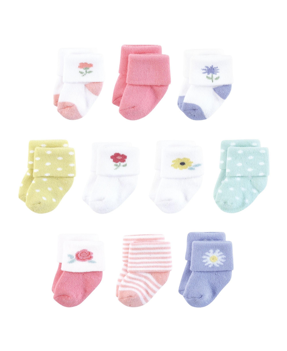 Click here for Touched by Nature Baby Girls 10Pk Organic Terry So... prices