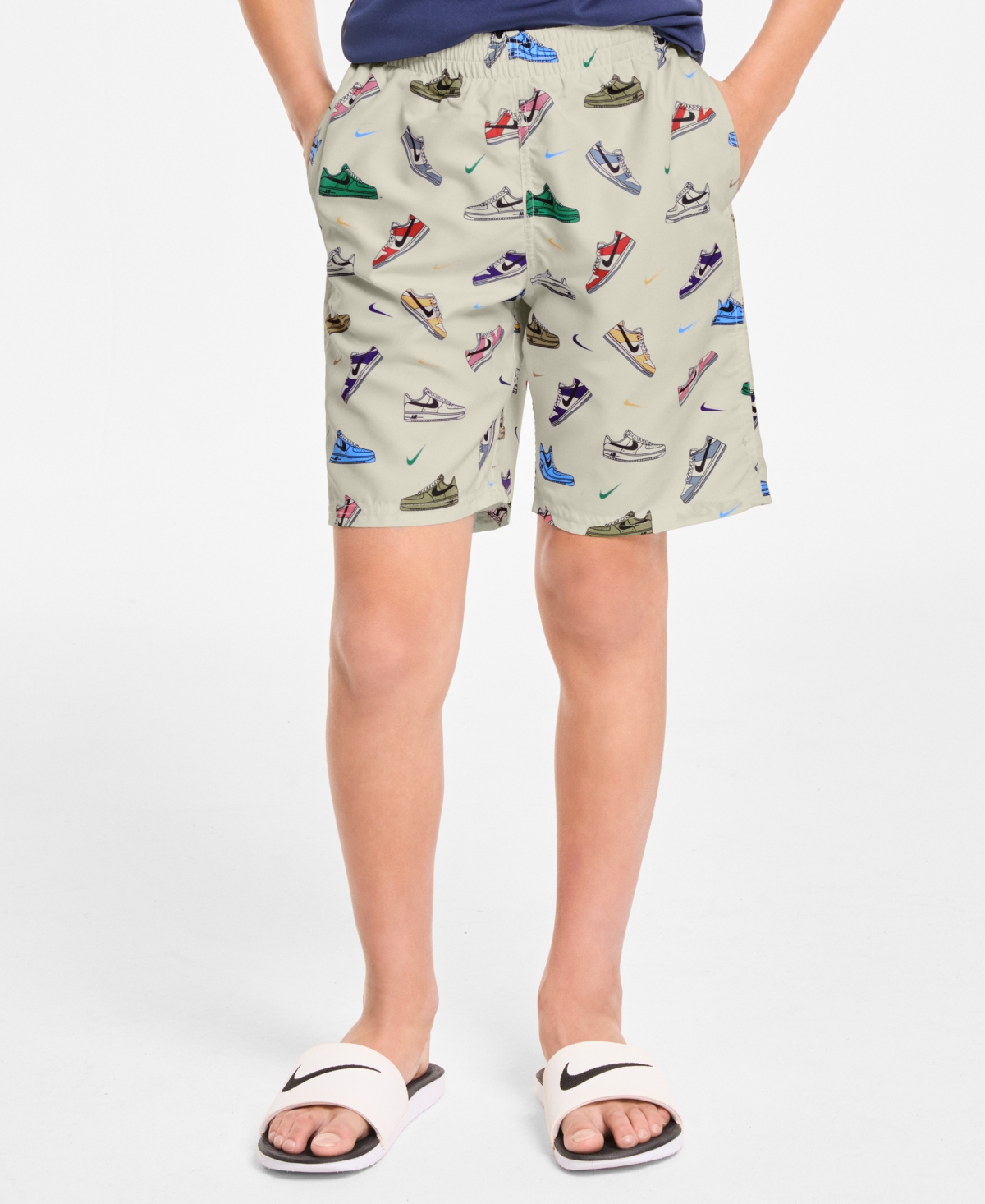 Click here for Nike Big Boys 7 Multi Sneaker Volley Swim Shorts -... prices