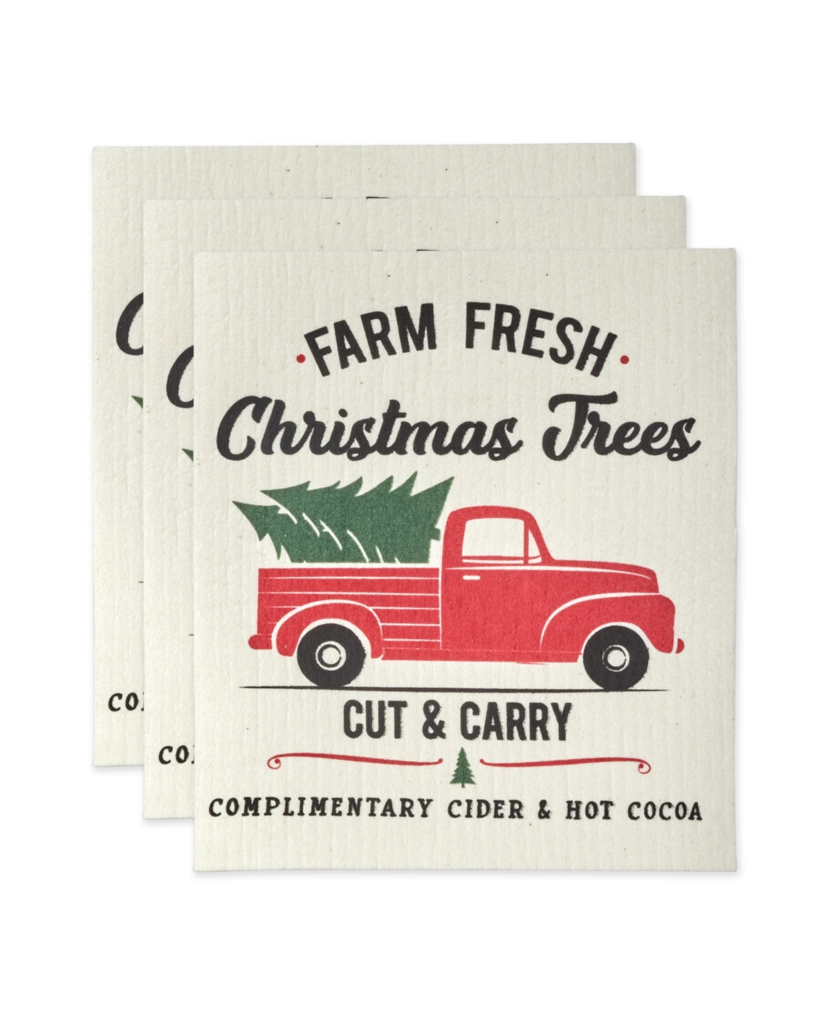 Click here for Design Imports Christmas Truck Swedish Dishcloth... prices