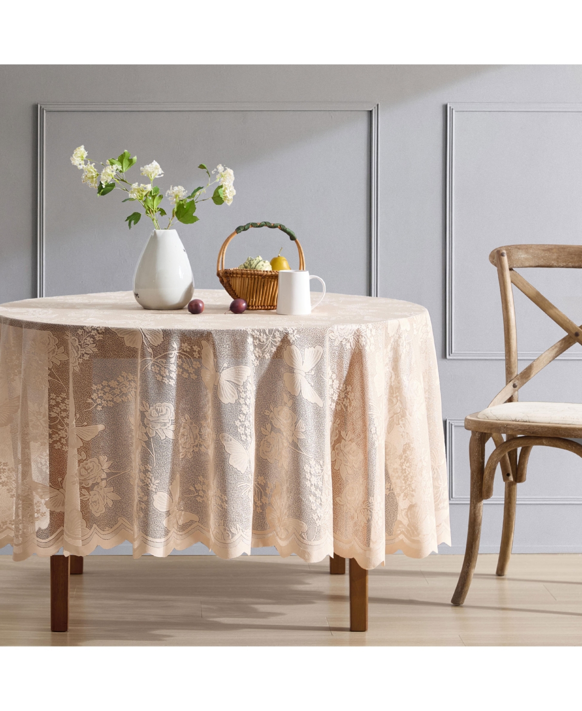 Click here for Hlc.me Butterfly Floral Lace Fabric Tablecloth  La... prices
