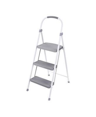 Rubbermaid 3 Step 225 Lb Capacity Folding Ladder Steel Step Stool with ...
