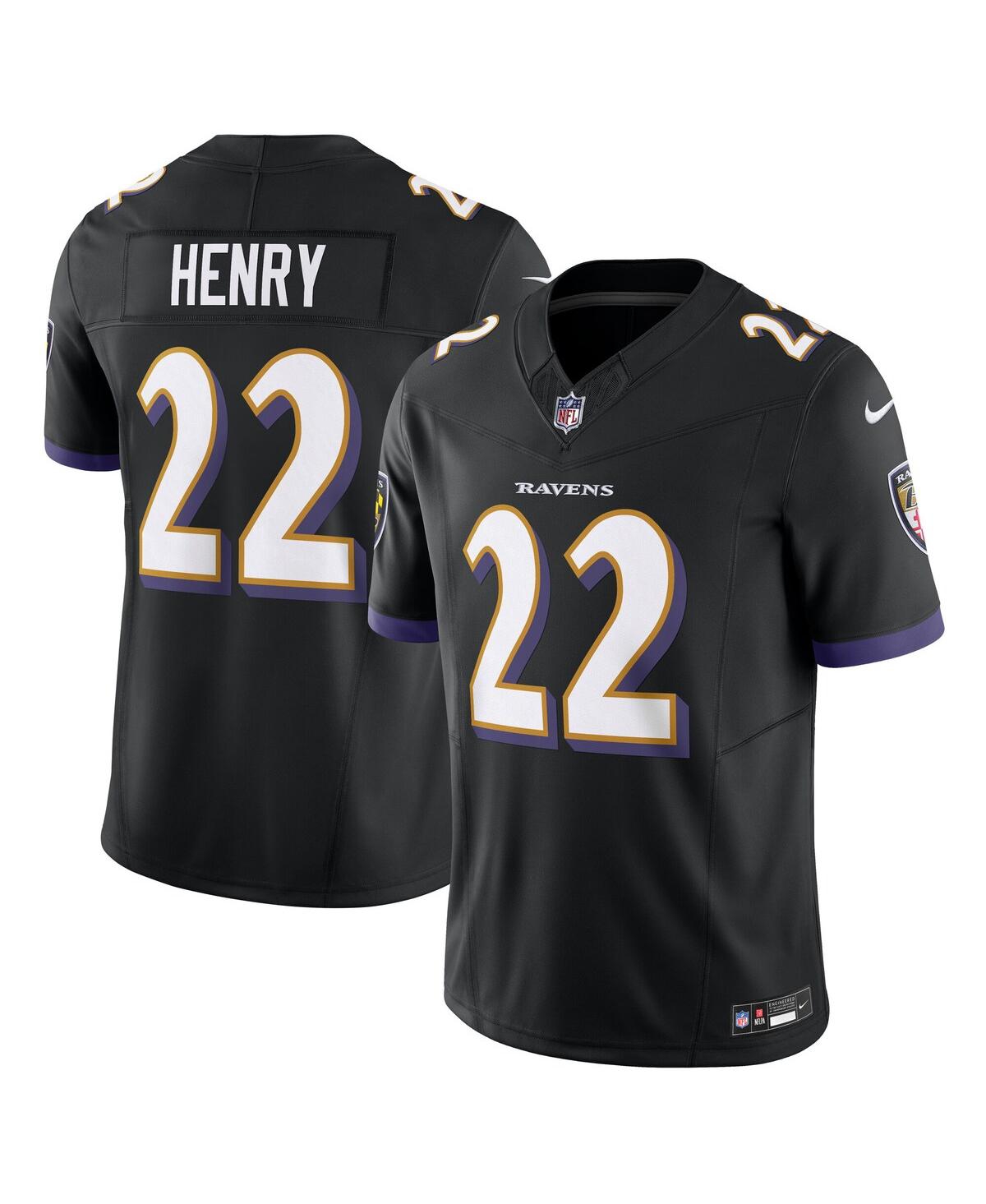 Click here for Nike Mens Derrick Henry Black Baltimore Ravens Vap... prices