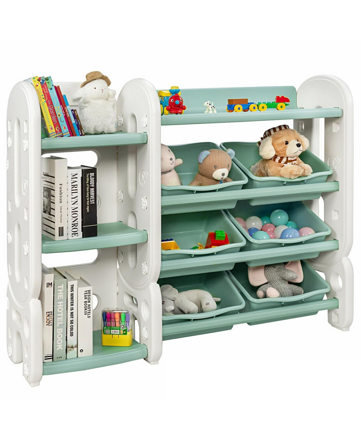 Click here for Kids Toy Storage Organizer with Bins and Multi-Lay... prices