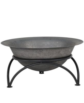 Slickblue 23.5 inch Wood-Burning Small Cast Iron Fire Pit Bowl with ...