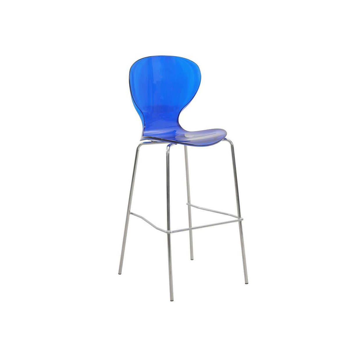 Click here for LeisureMod Oyster Acrylic Barstool with Steel Fram... prices