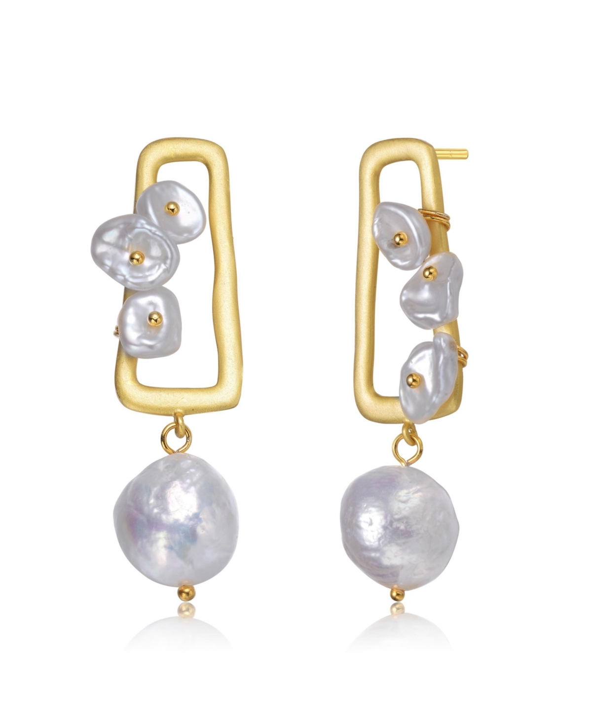 Click here for Beautiful Sterling Silver 14K Gold Plated 14-15MM... prices