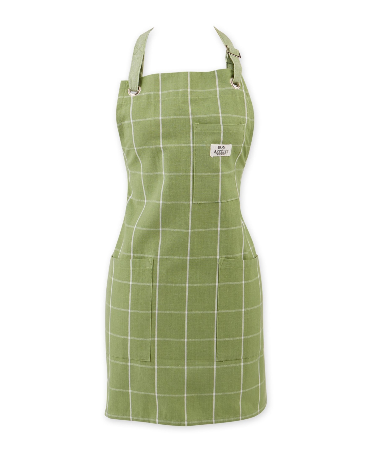 Click here for Design Imports Windowpane Apron - Clover prices