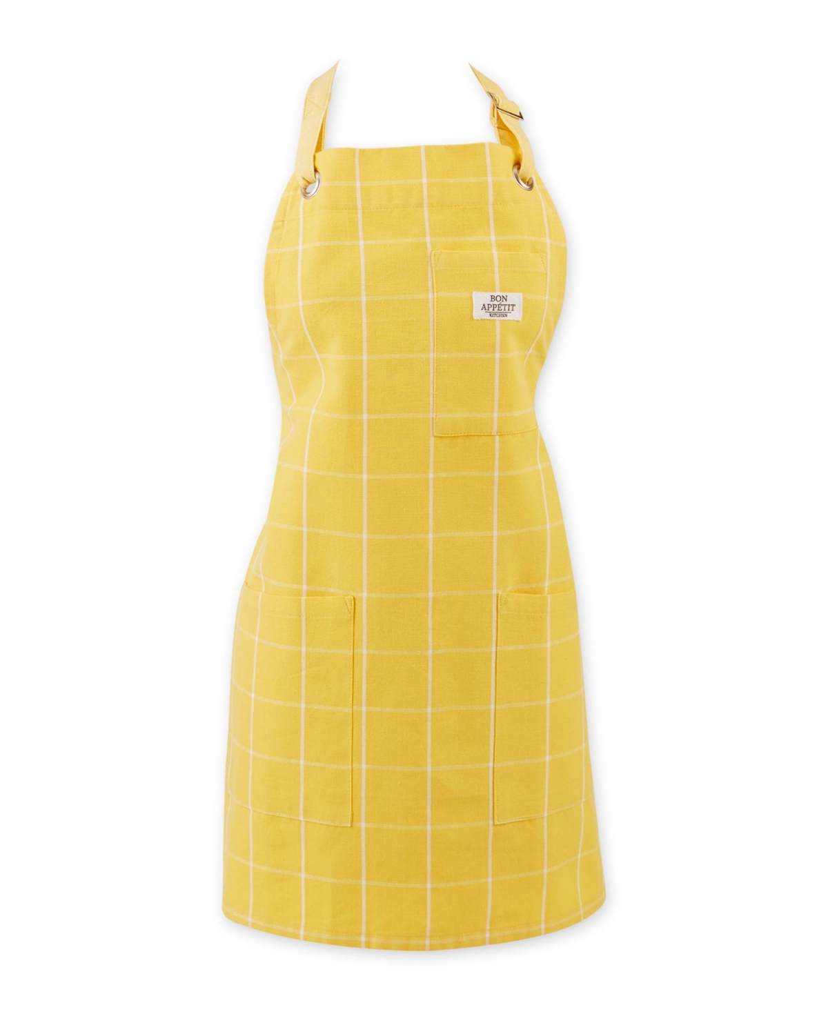 Click here for Design Imports Windowpane Apron - Yarrow Yellow prices