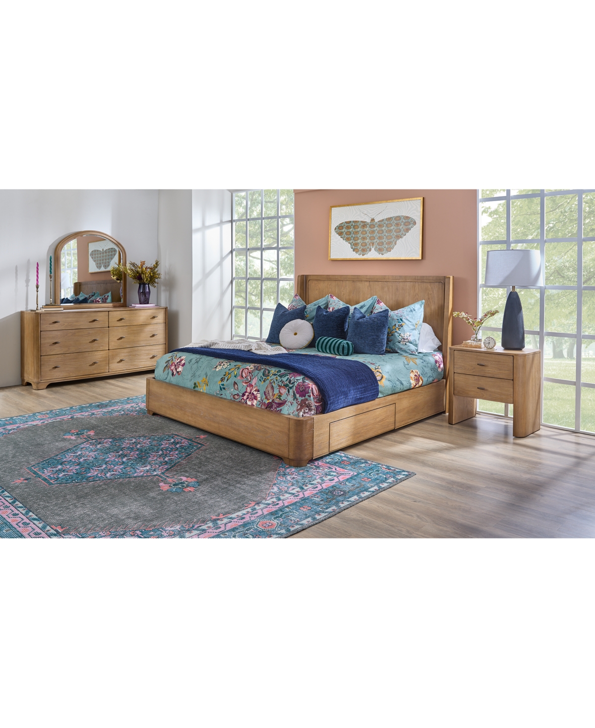 Click here for Nordic 3 Pc. Queen Panel Storage Set (Bed  Dresser... prices