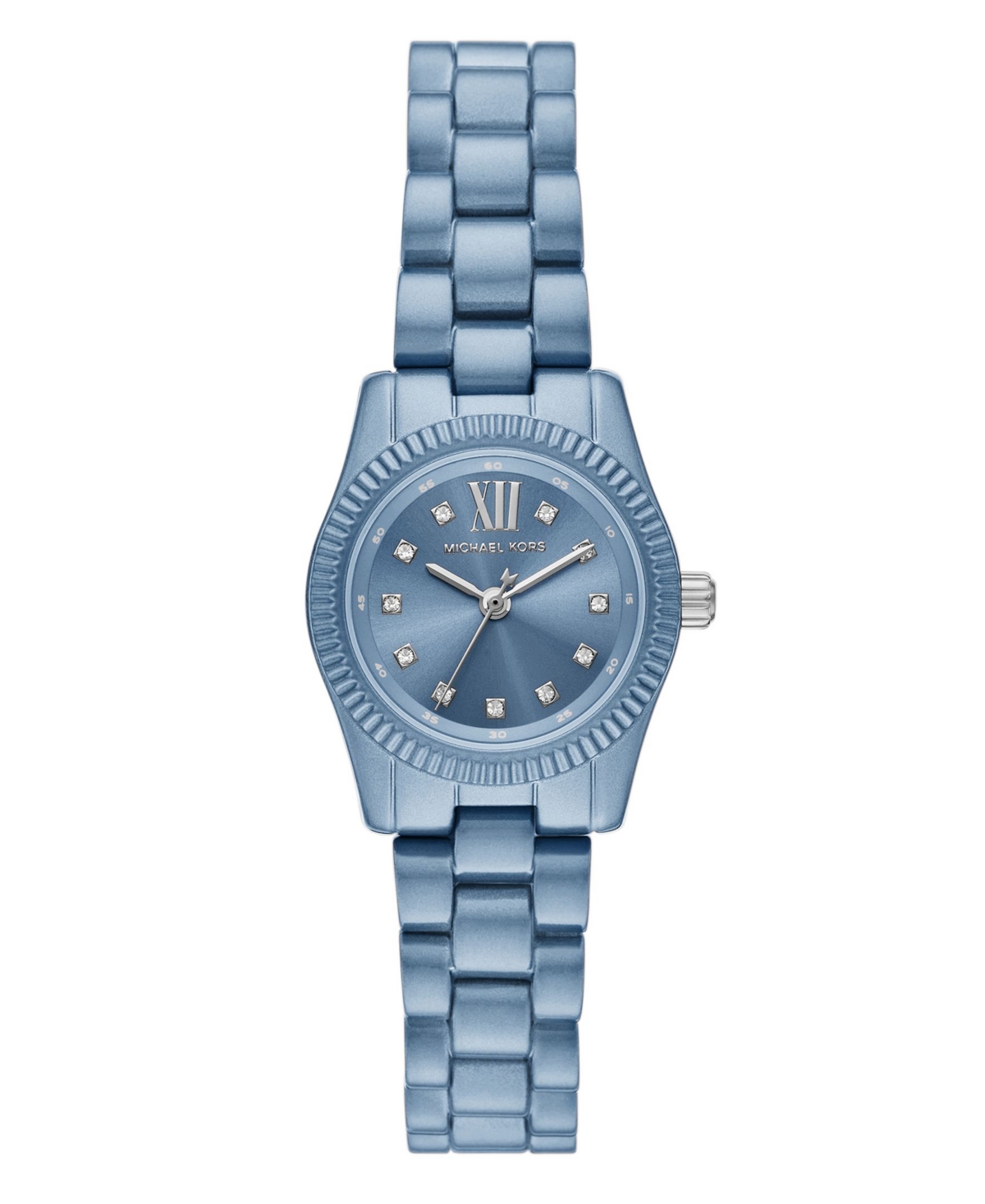 Michael Kors Womens Limited-Edition Lexington Three-Hand Chambray Blue Stainless Steel Watch  26mm - Blue