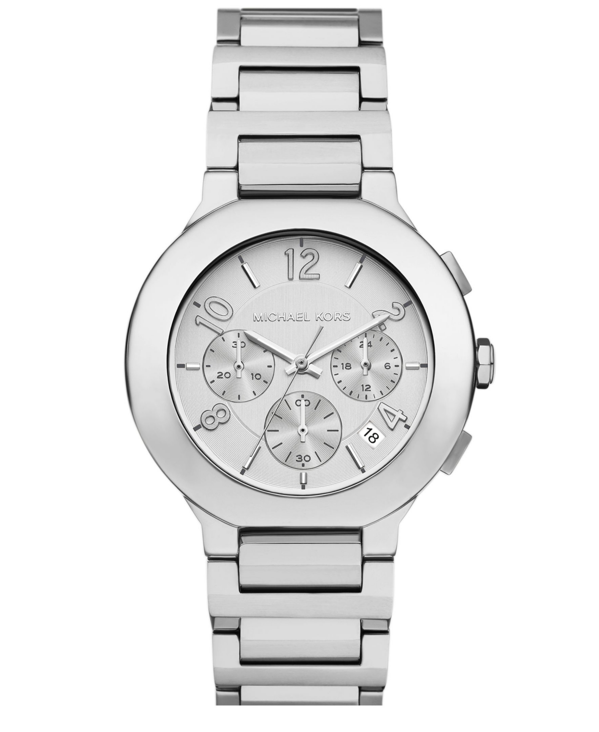 Click here for Michael Kors Womens Gramercy Chronograph Silver-To... prices