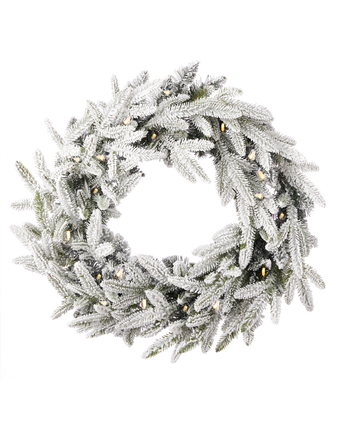 Click here for Seasonal 24 Royal Oaks Flocked Fir Wreath  40 Warm... prices