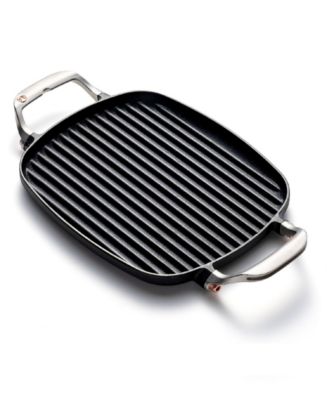 Outset Cast Iron 8.5"x14.25" Grill Pan with Ridges - Macy's
