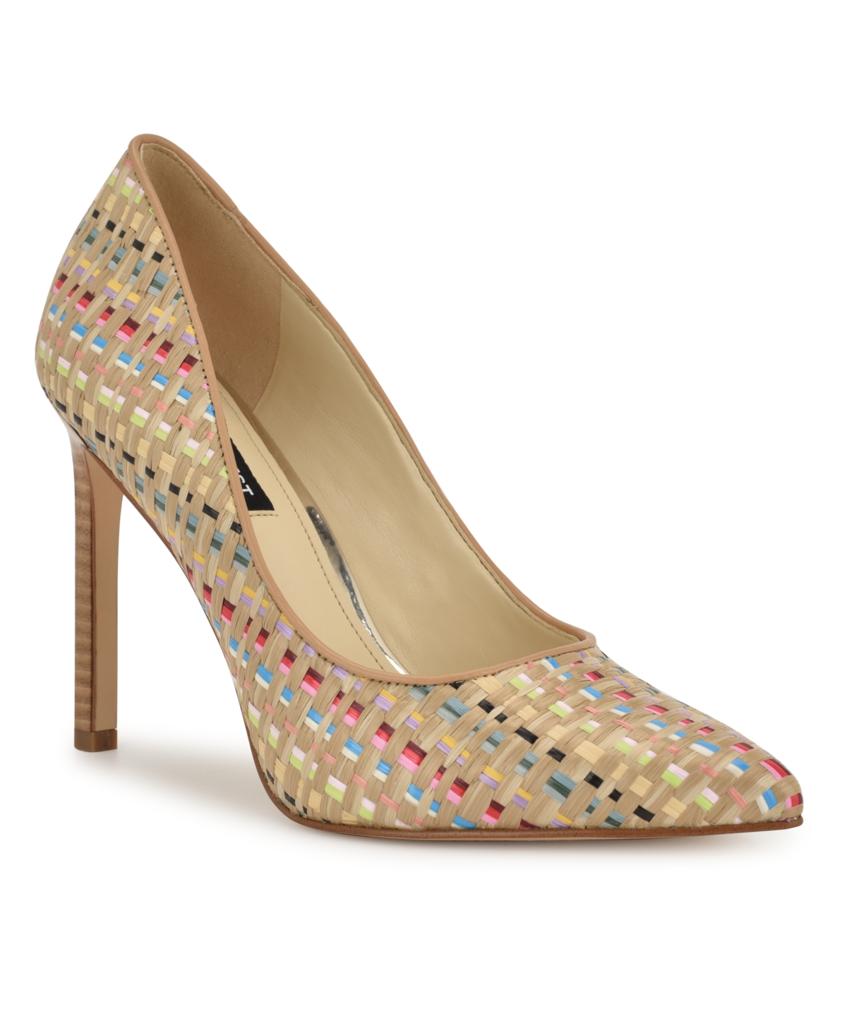 Click here for Nine West Womens Tatiana Woven Stiletto Pointy Toe... prices