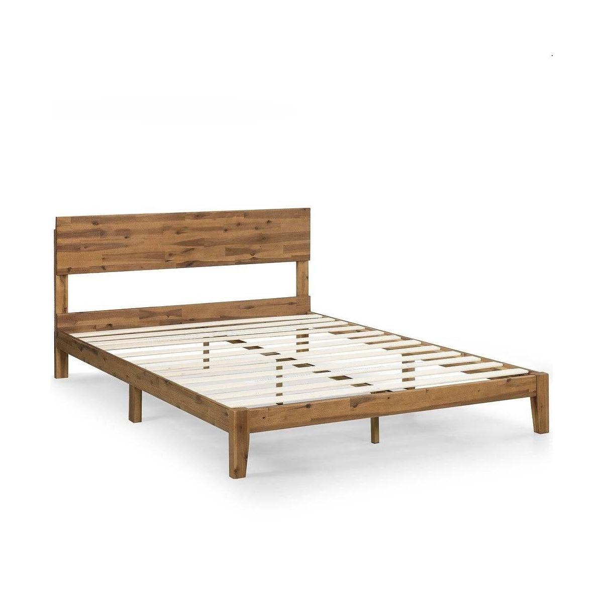 Click here for Slickblue Modern Wood Platform Bed Frame with Head... prices