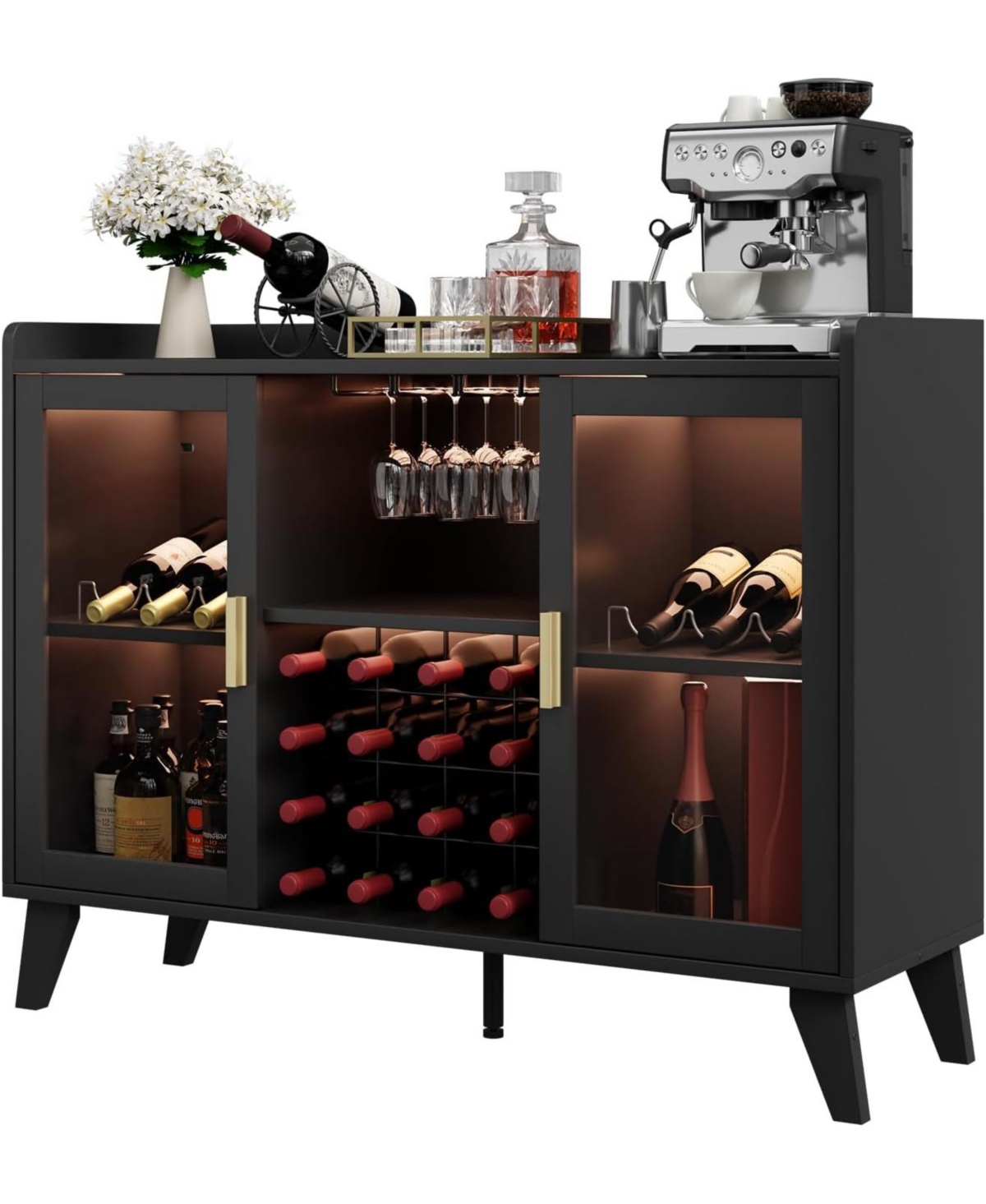 Click here for gaomon Wine Bar Cabinet with Led Light  Coffee Bar... prices