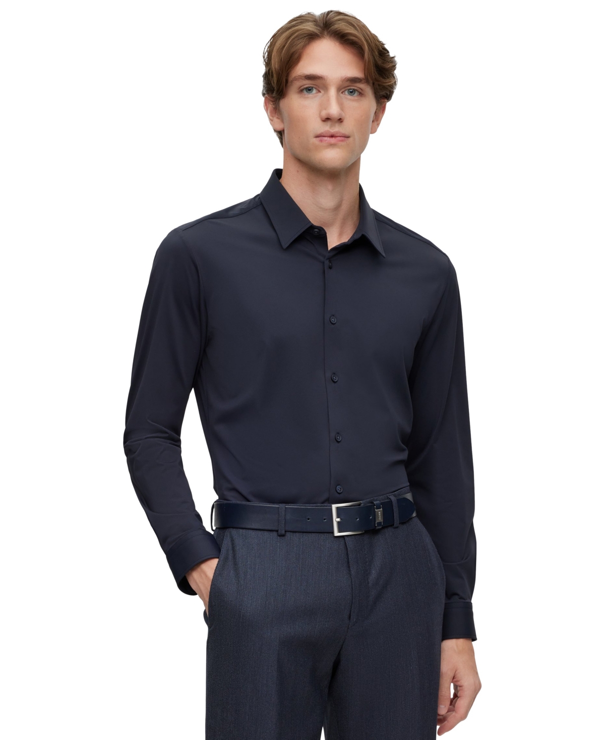 Click here for Boss by Hugo Boss Mens PerformanceÂ Slim Fit Shirt... prices