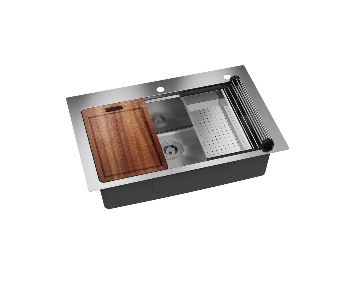 Click here for Casainc 33inch L x 22inch W Drop-in Kitchen Sink w... prices