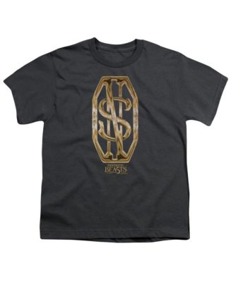 Fantastic Beasts Boys Scamander Monogram Short Sleeve Tee / T-Shirt ...