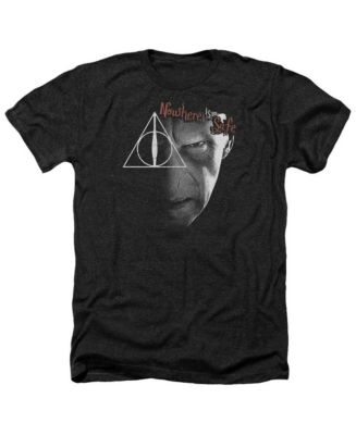 Harry Potter Men's Nowhere Is Safe Adult Heather Tee / T-Shirt - Macy's