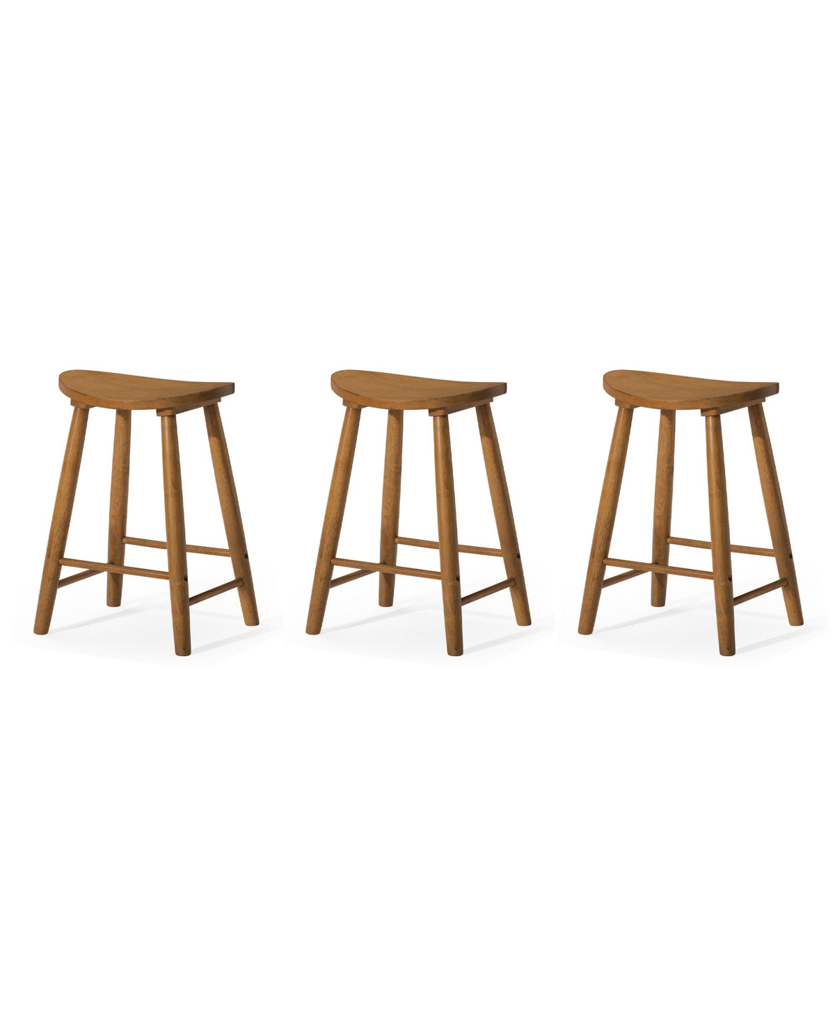 Click here for Maven Lane Luna Counter Stool in Rustic Natural Wo... prices