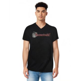 Princess Bride Mens Vizzini Crest Short Sleeve Adult V Neck Premium ...