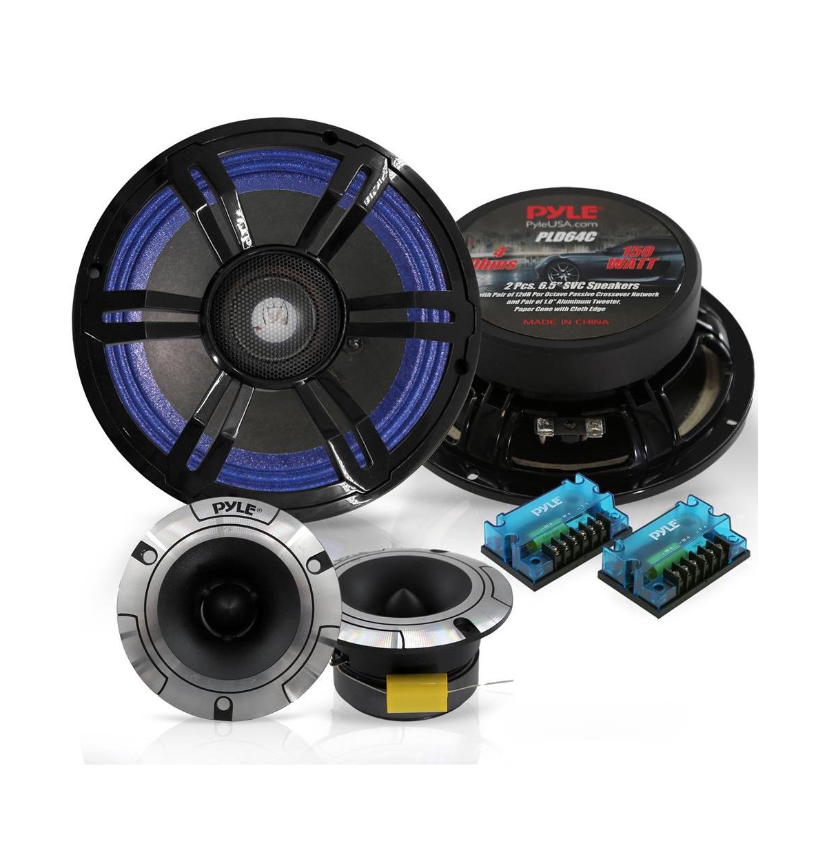 Click here for Pyle 6.5 Three-Way Component Speaker System  150W... prices
