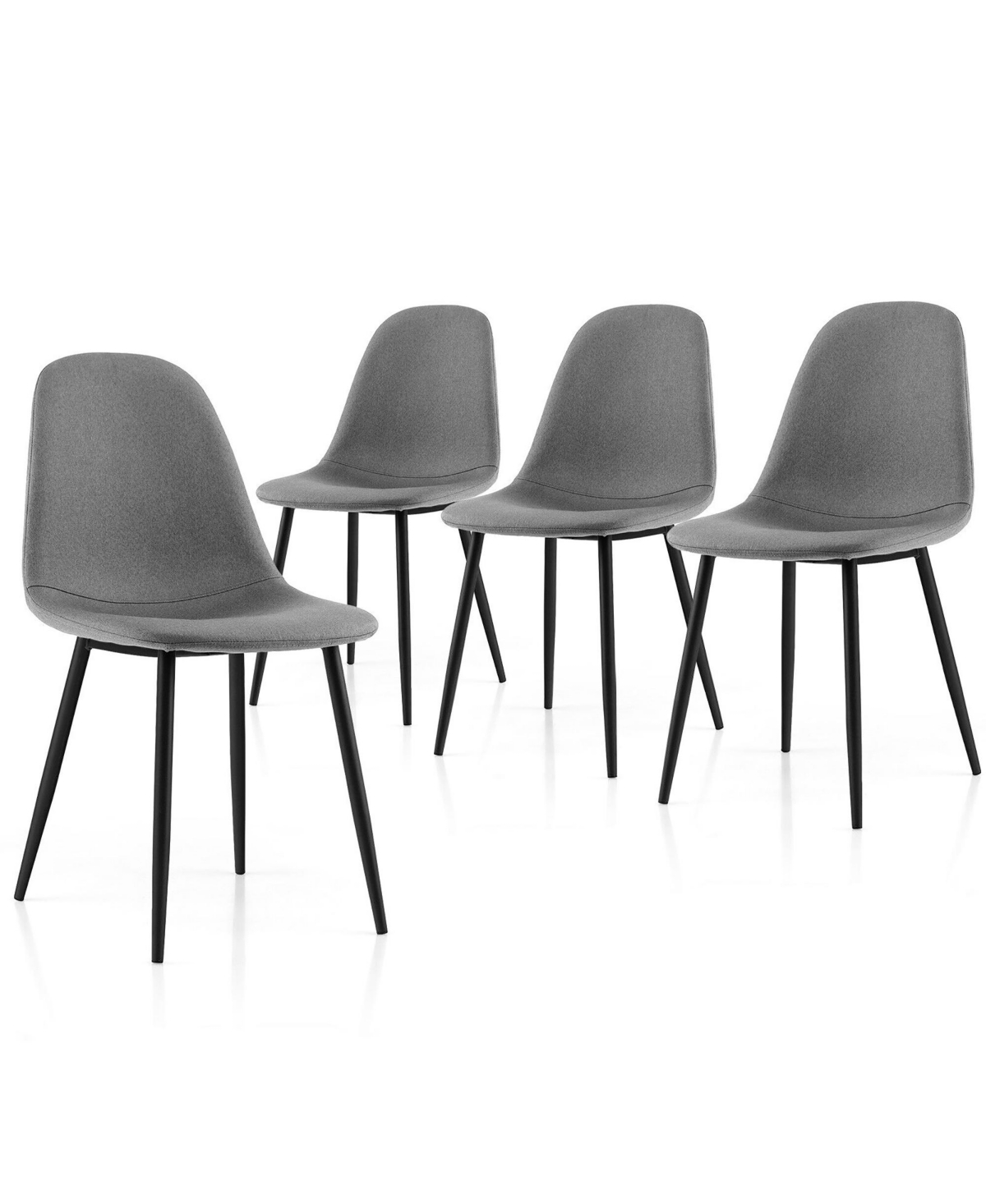 Click here for Gymax Dining Chairs Set of 4 Upholstered Fabric Ch... prices