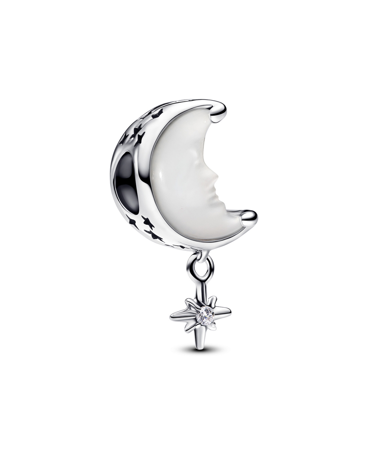 Click here for Pandora Sterling Silver Moon and Star Charm - Ster... prices