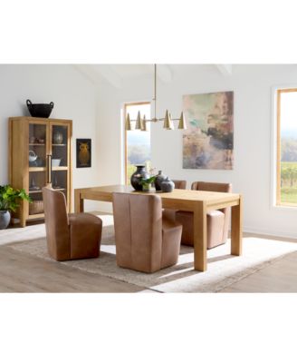 5 Pc. Dining Set (Davie Rectangular Table & 4 Seham Chairs), Created ...