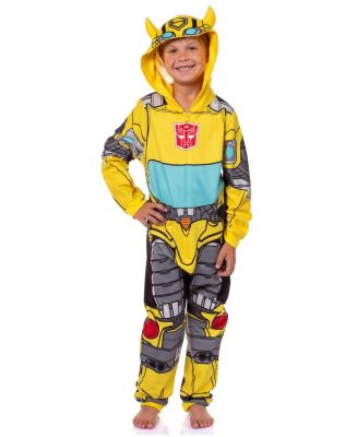 Transformers Boys Retro Autobots Hooded Union Suit Character Pajama ...